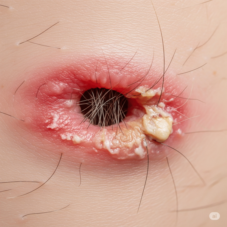 ¿Qué es un quiste pilonidal con absceso y cómo se trata?